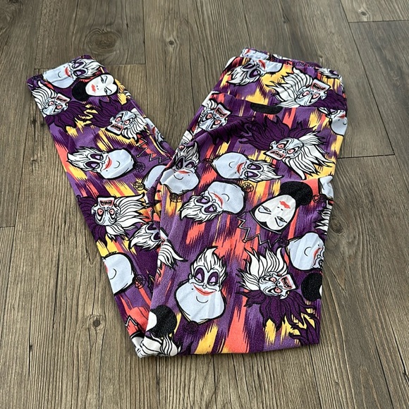 LuLaRoe | Pants & Jumpsuits | Disney X Lularoe Leggings Ursula Cruella ...